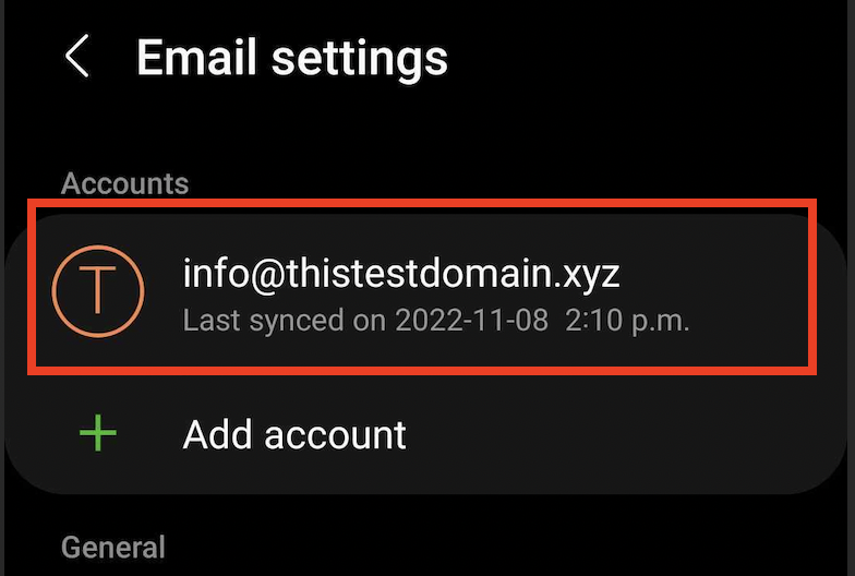 How to update the email server settings on the Samsung Email Android ...